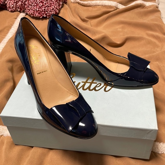 butter LONDON | Shoes | Navy Blue Patent Leather Butter Rebel Patent ...